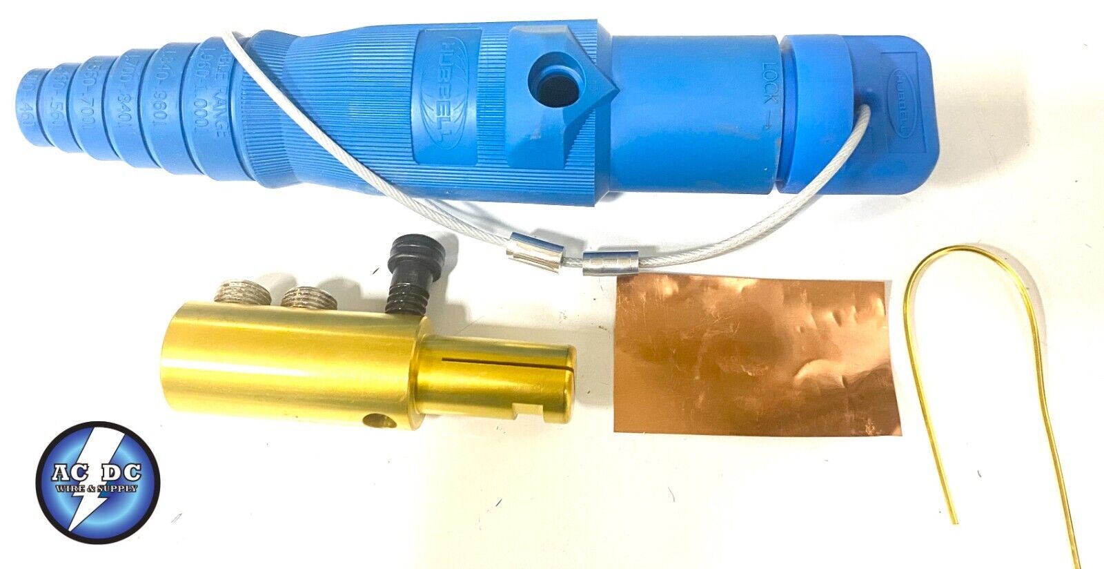 Hubbell HBL300MBL male CAM LOCK W/ Protective Cap for 300A Single Pole ...