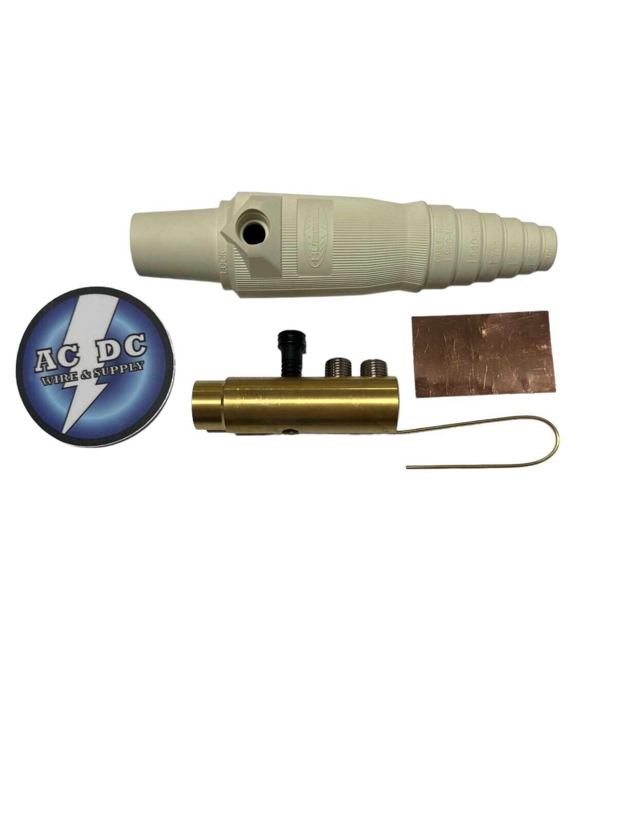 Hubbell HBL400 Cam-Lock Wire Set 2/0 - 4/0 Female Camlok Connector kit ...