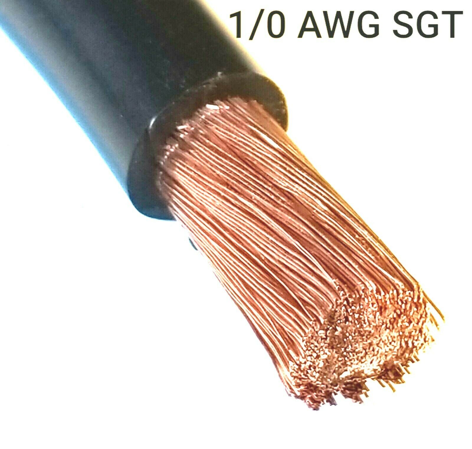 1/0 Gauge Battery Cable Black SAE J1127 SGT Automotive Power Wire SOLD ...