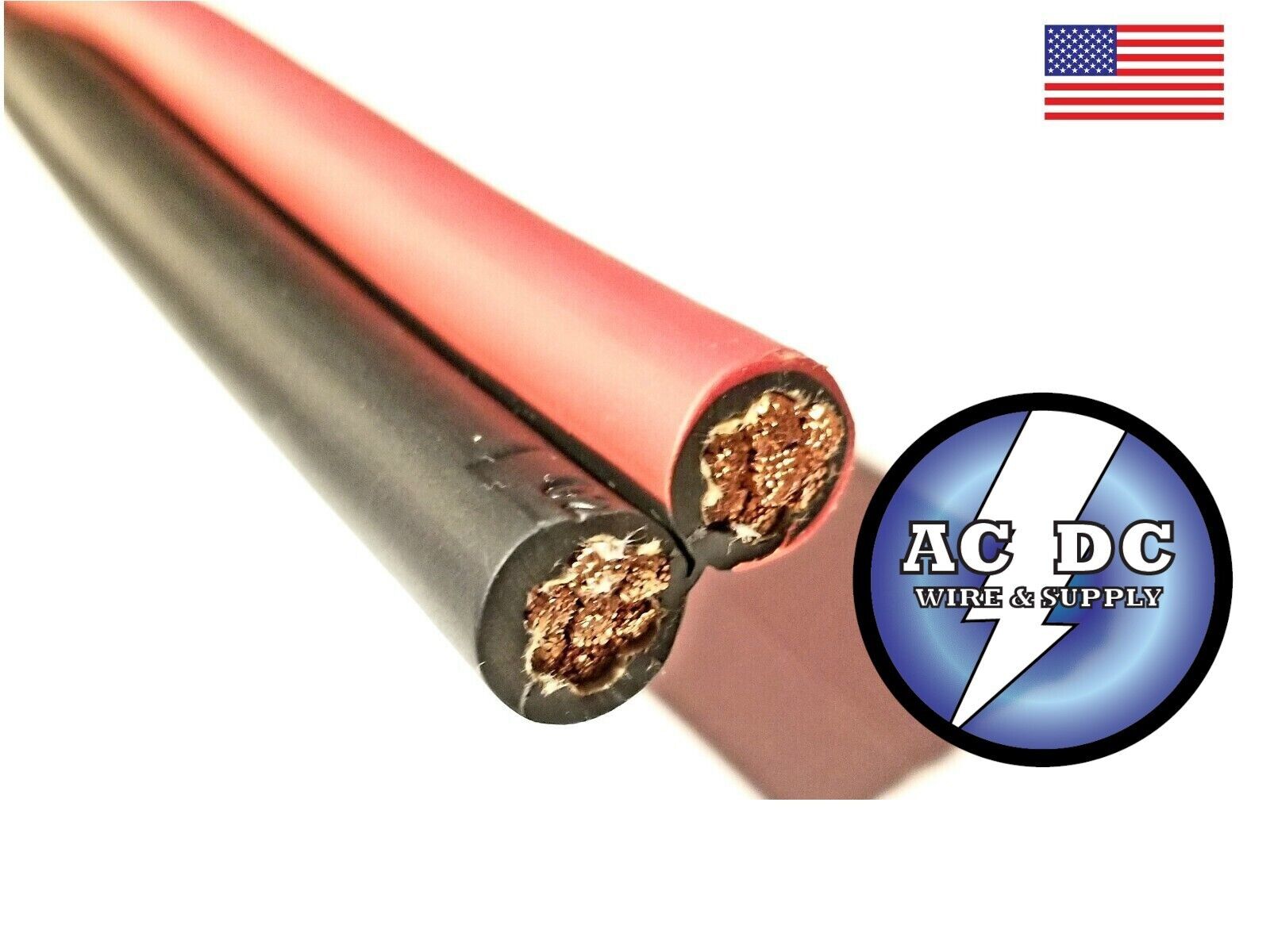 Battery Booster Jumper Cable Bonded Wires Flexible Copper 1 Gauge Dupl ...