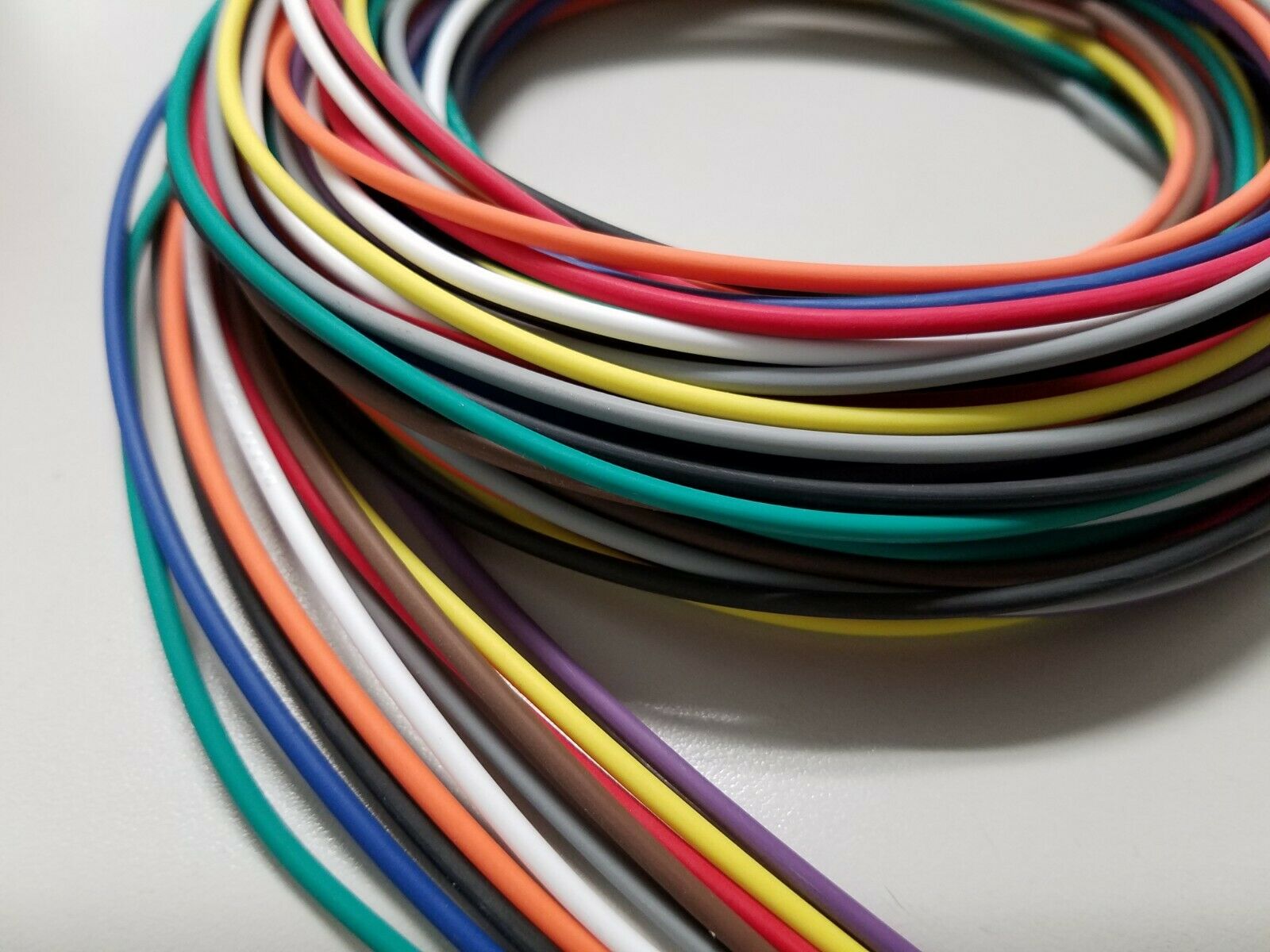 AUTOMOTIVE WIRE 18 GAUGE GA HIGH TEMP GXL 10 COLORS 10' EA – AC/DC WIRE ...