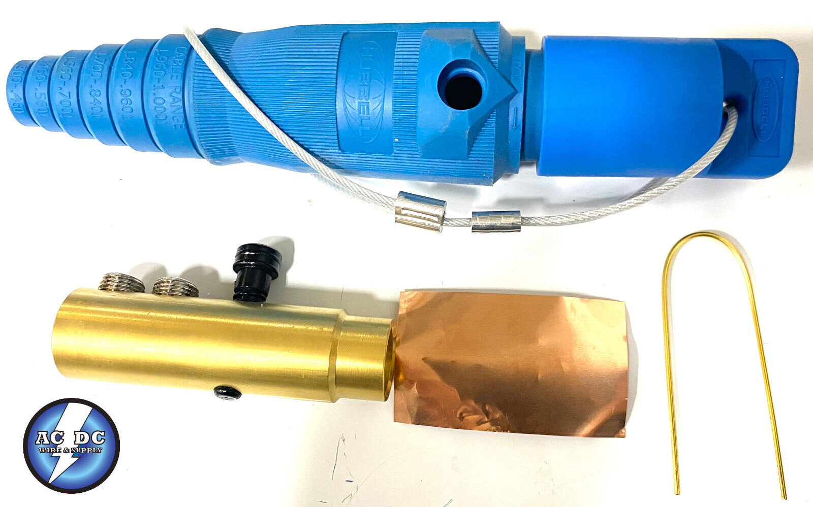 Hubbell HBL300FBL FEMALE CAM LOCK W/ Protective Cap for 300A Single Po ...