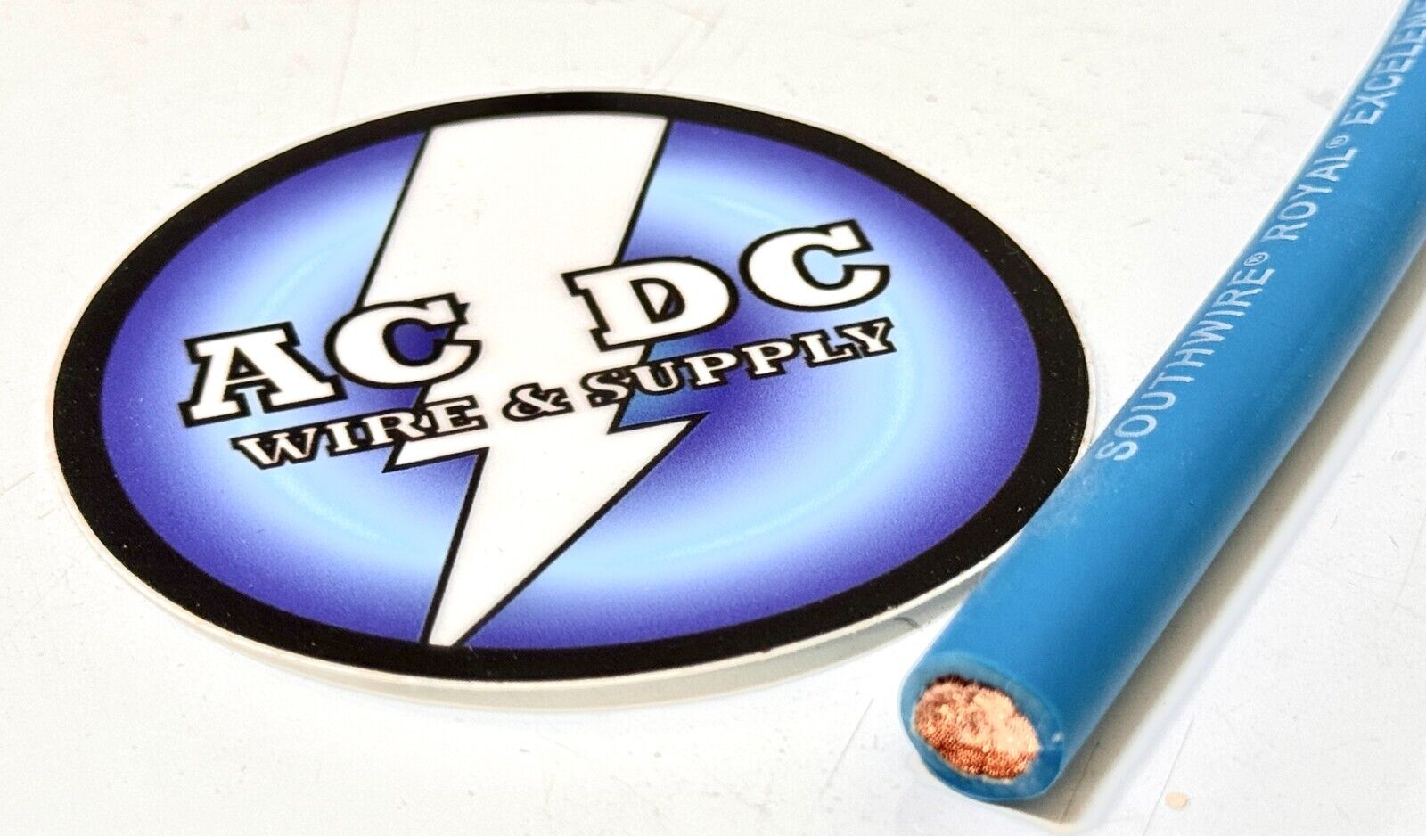 2 AWG EXCELENE WELDING BATTERY CABLE BLUE 600V MADE IN USA EPDM (BUY P ...