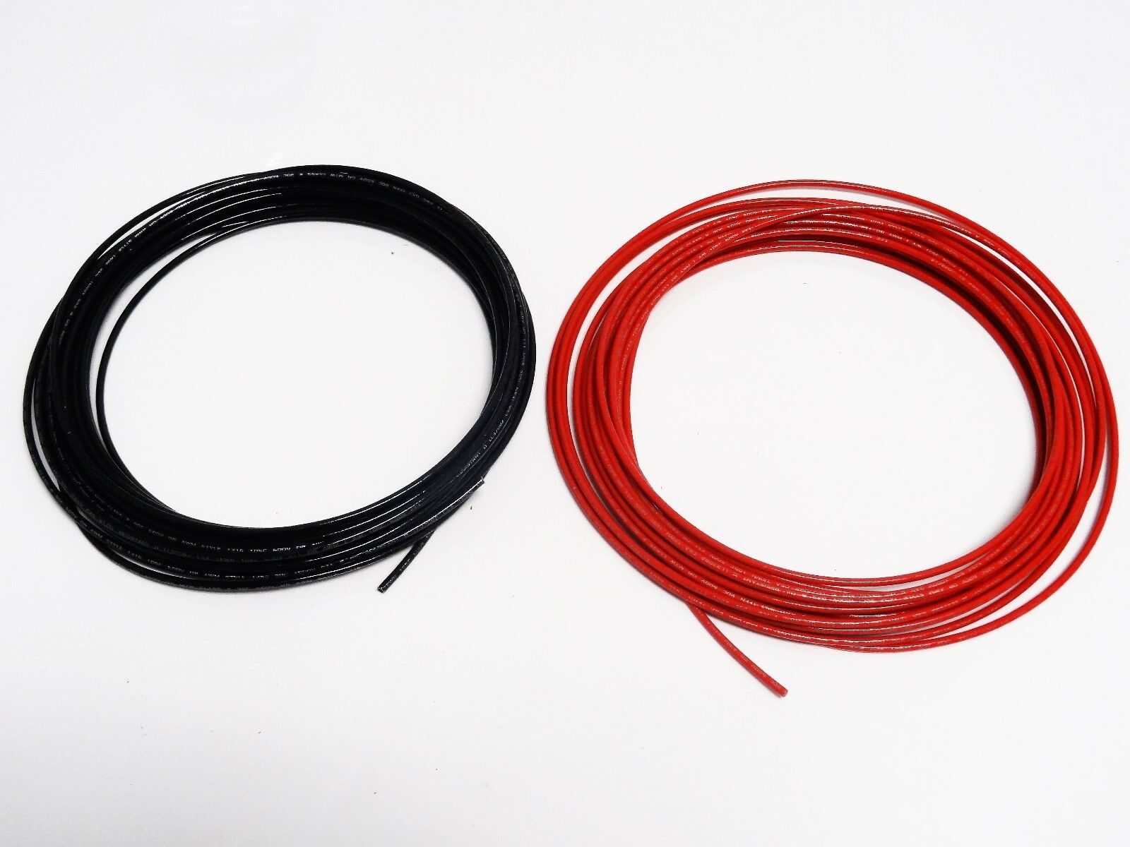 16 GAUGE TFFN TEWN WIRE BLACK + RED 50 FT EACH 600V COPPER STRANDED GR ...