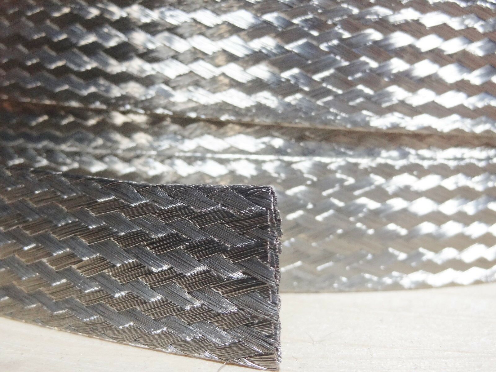 25 FEET 1/2 BRAIDED GROUND STRAP GROUNDING TINNED COPPER FLAT BRAID MA ...