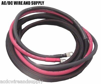 # 2 GAUGE HD 12 FT YAMAHA/MERCURY OUTBOARD BOAT BATTERY CABLES U.S.A M ...