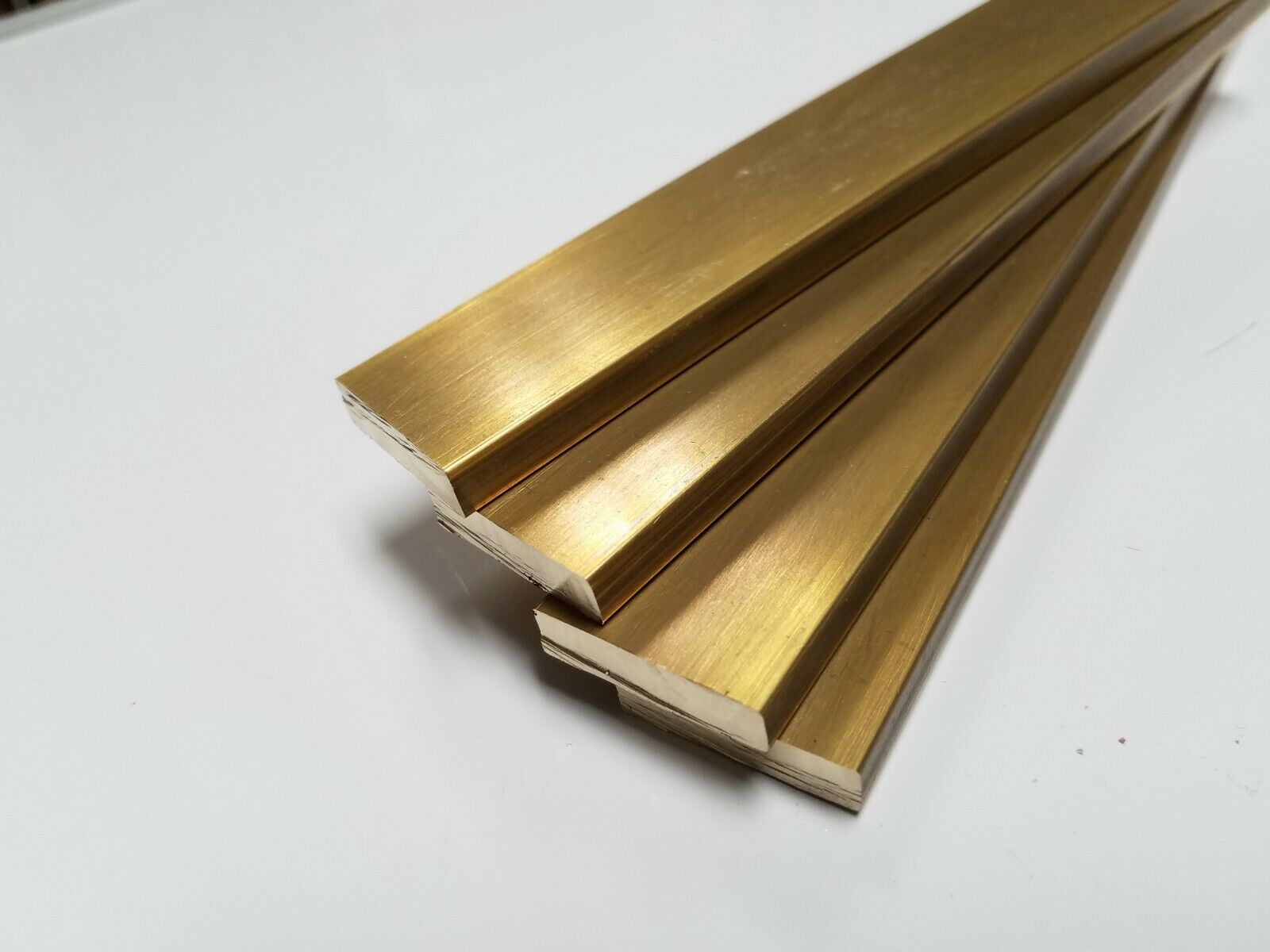 4 Pieces 1/4" x 1" C360 BRASS FLAT BAR 5" long Solid .250" Mill Stock ...