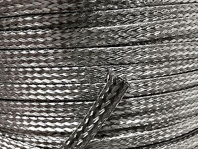 10 FEET 1/8 BRAIDED BRAID STAINLESS EXPANDABLE SLEEVE WIRE HARNESS LOO ...