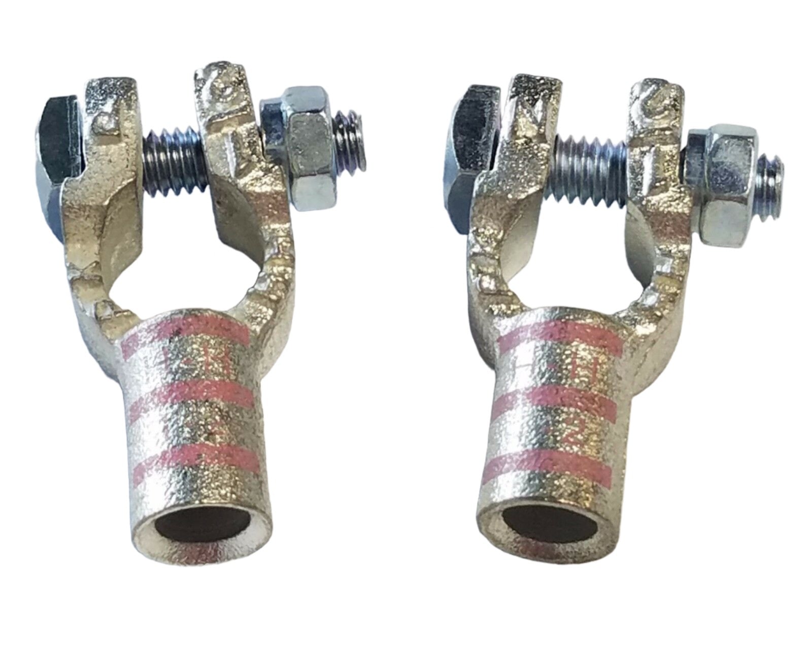 Battery Cable Ends Copper Top Post Terminal Connectors 4 GAUGE THUR 4 ...