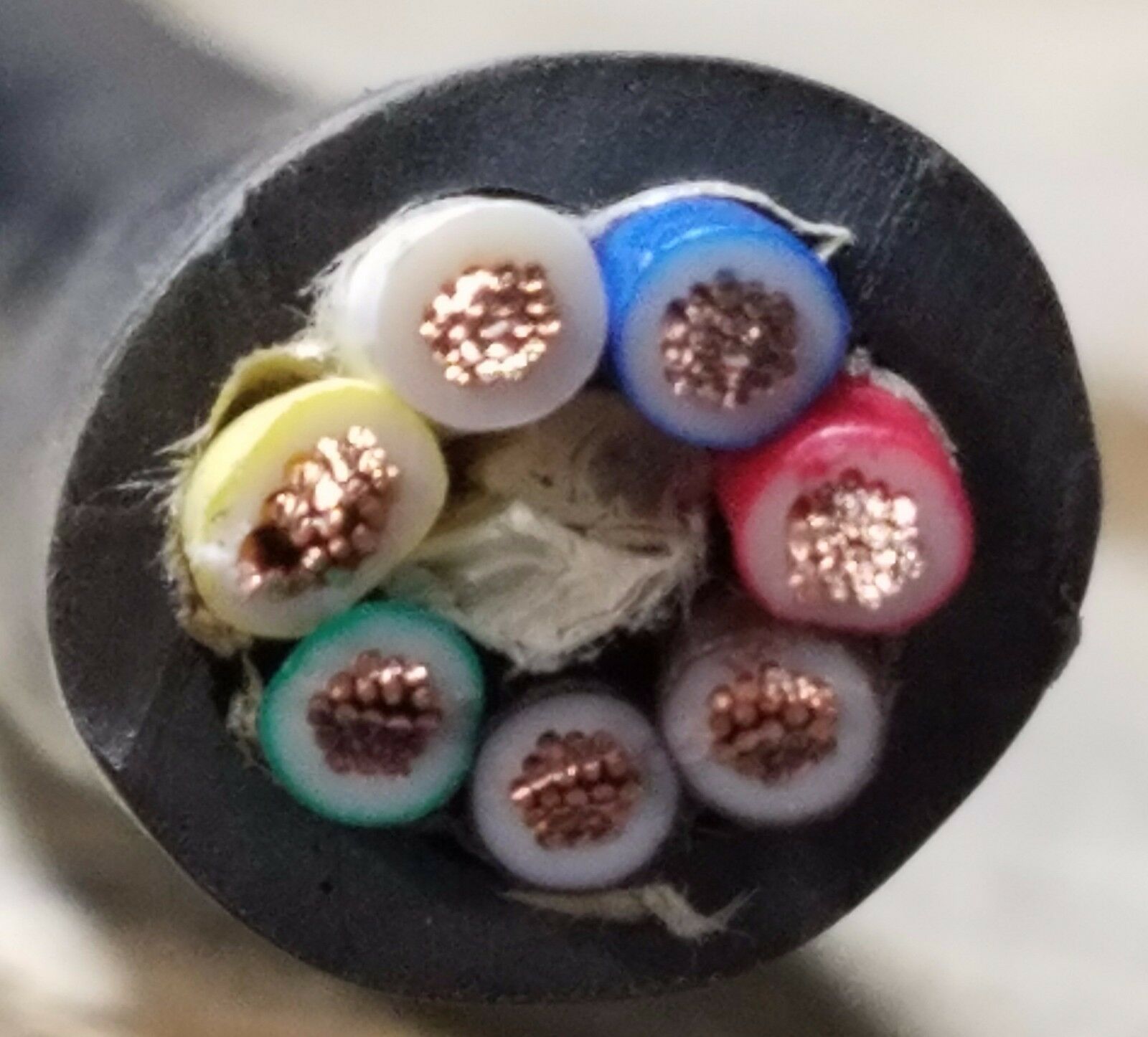 14 Gauge 7 Way Conductor Wire RV Trailer COPPER Cable Camper Harness P ...