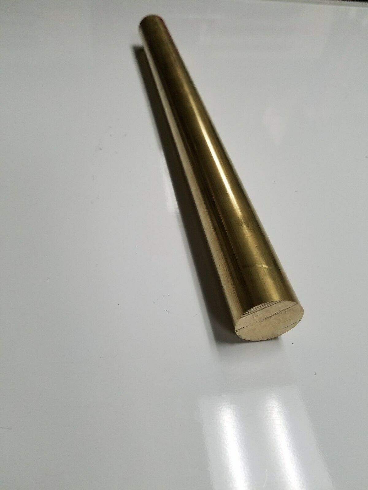 1" Diameter x 12"-Long 360 Brass Round Bar-->1" Dia 360 Brass Rod LATH ...